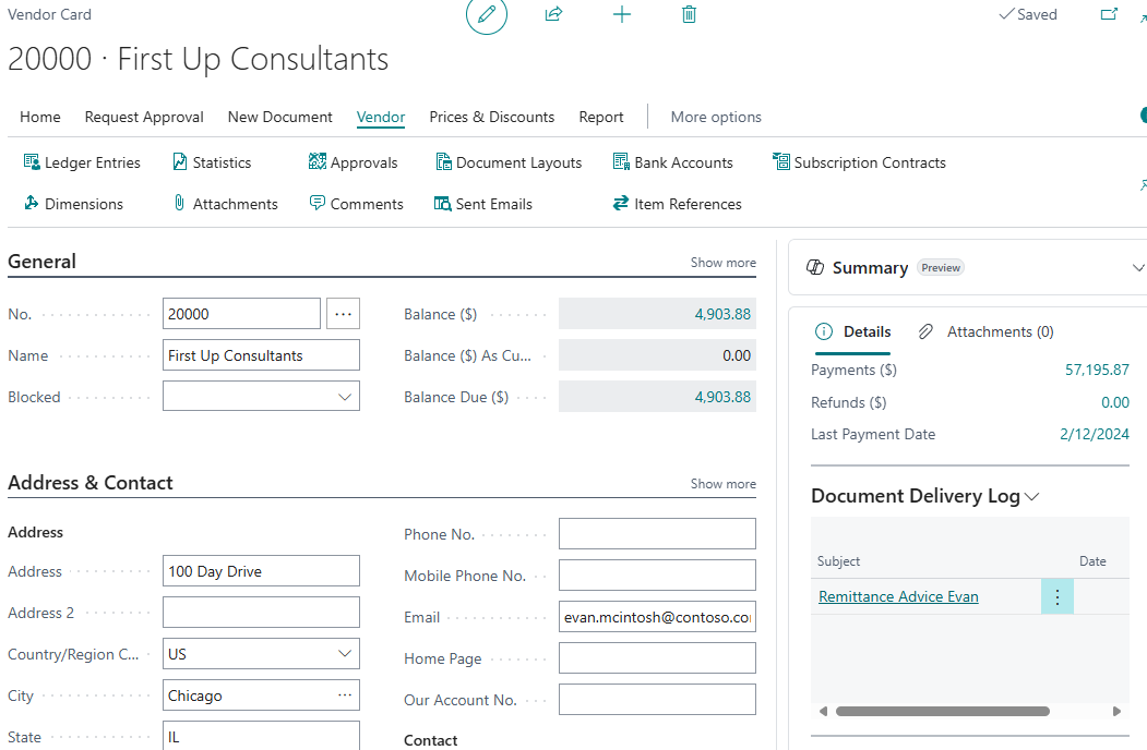 Clever Dynamics - Document Delivery Log FactBox